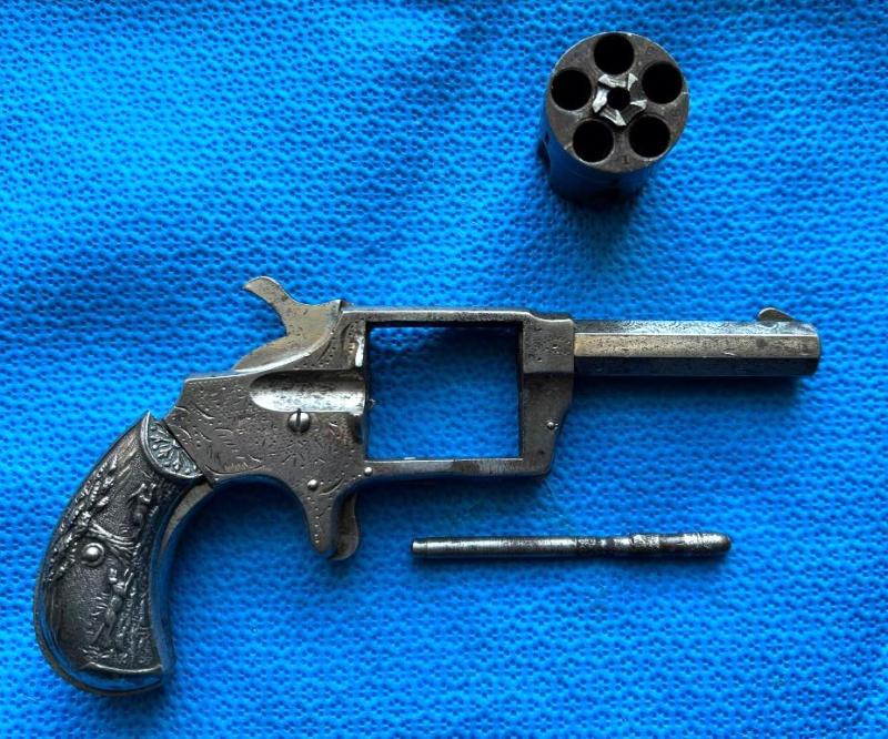Pembroke Fine Arms | Norwich Arms revolver with Tiffany style grips.